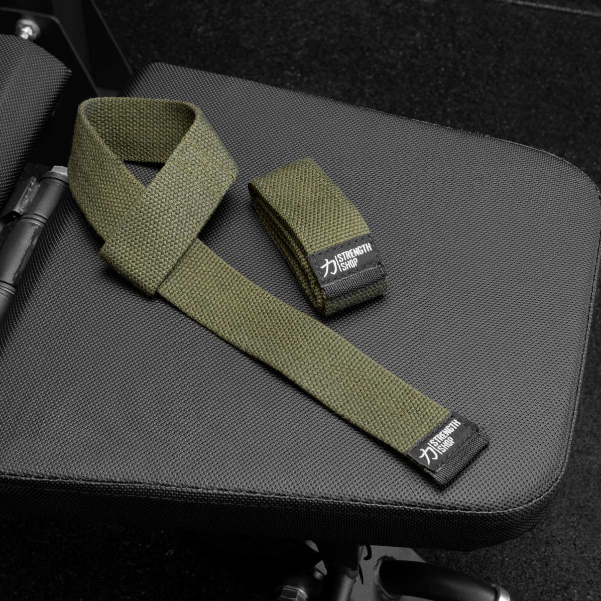 Strength Shop Khaki Green Lifting Straps