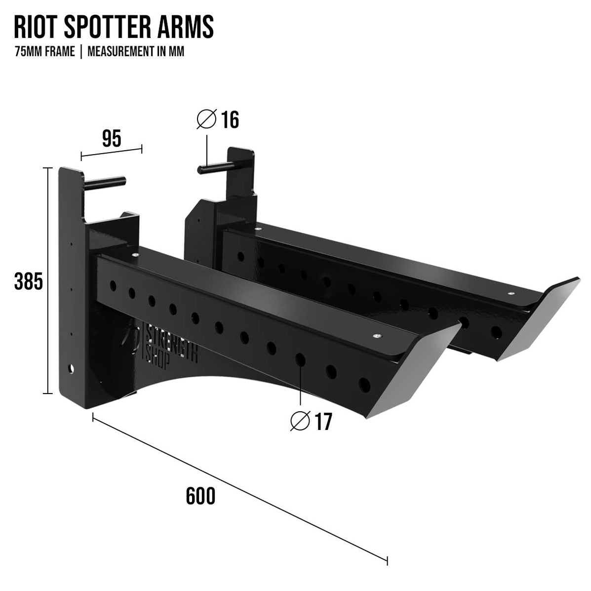 Riot MRR | Spotter Arm, Pair — Strength Shop