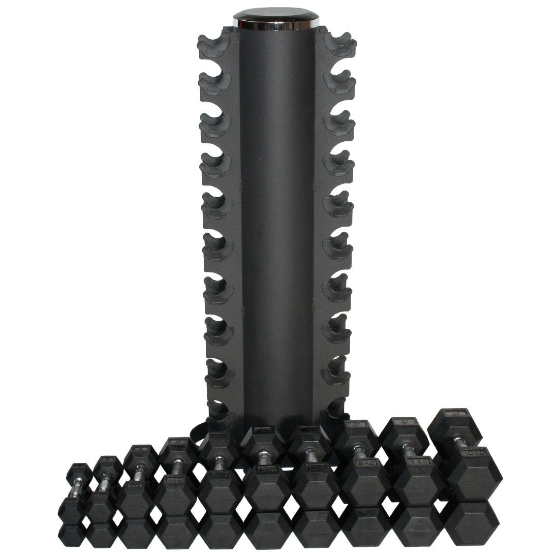 Hex Dumbbell Tower Rack — Strength Shop