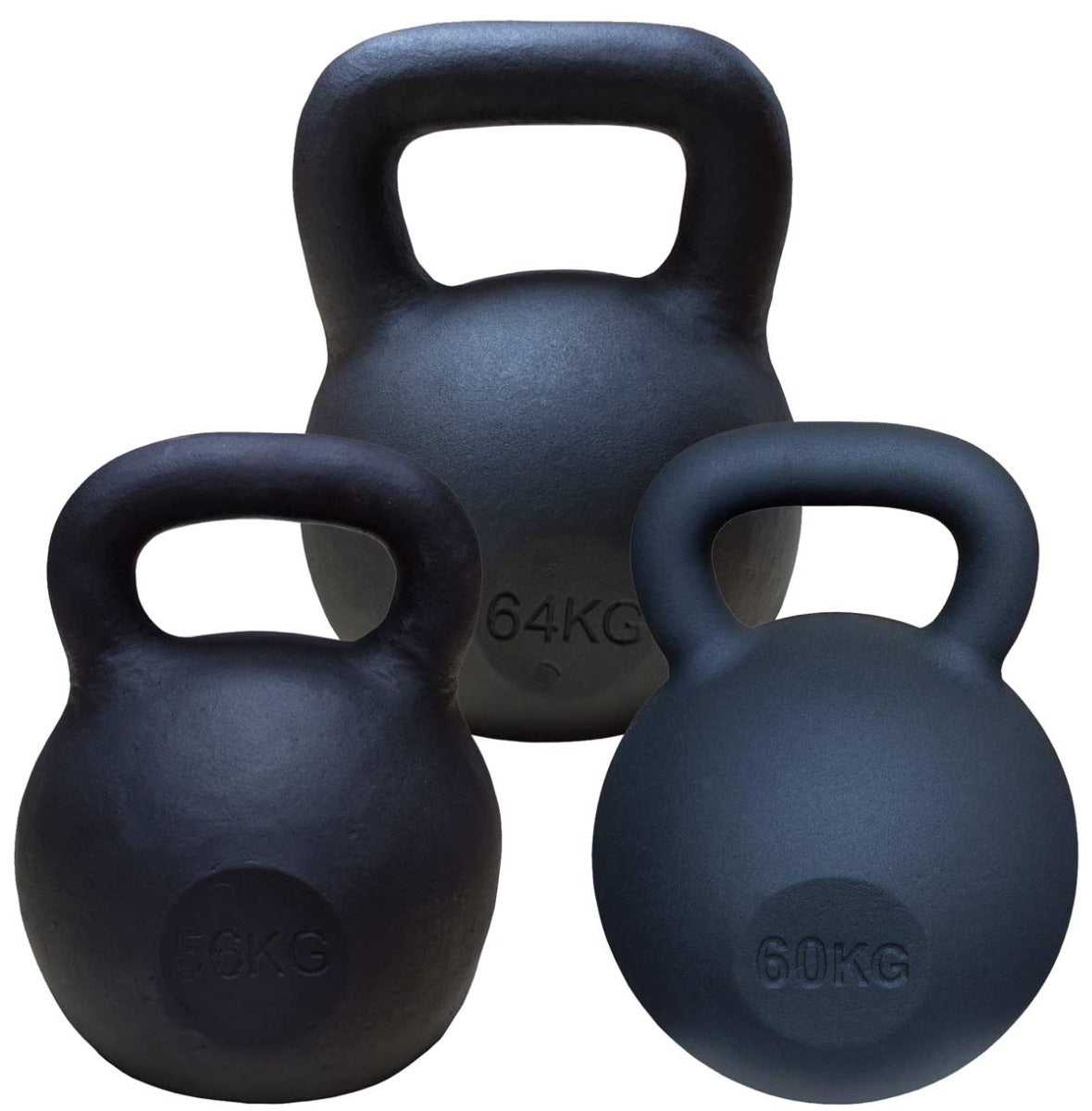 Strength Shop Black Powder Coated Kettlebells 4kg - 64kg
